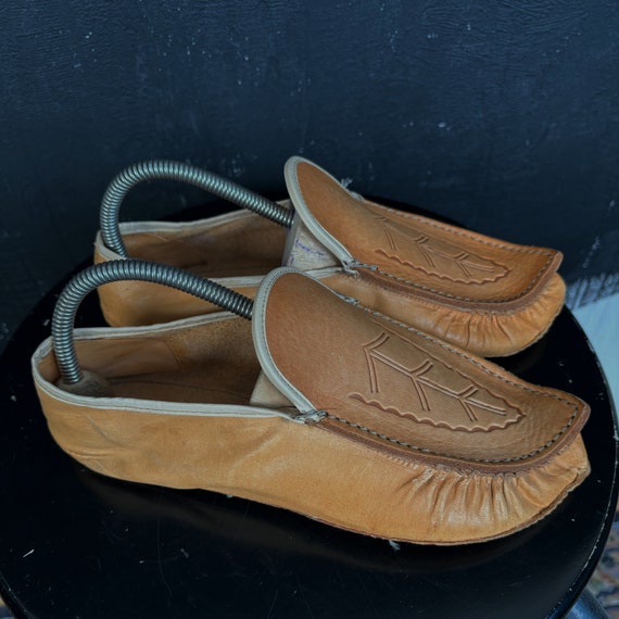 90s Saami Sami Lapland Norwegian SHOES ethnic leather… - Gem