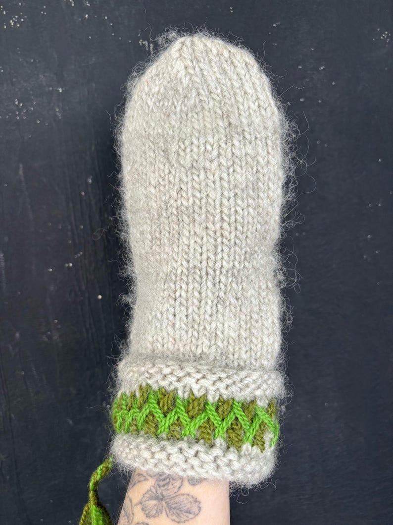 90s Saami Sami Lapland Wool Lovikka Knitted MITTENS Gloves Polar Winter ...