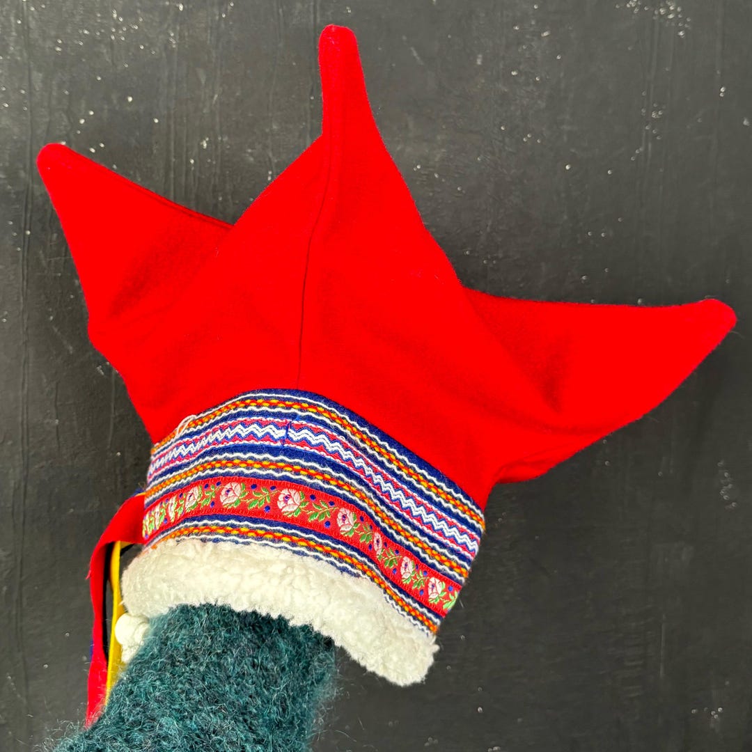 Vtg Saami Lapland Four Winds Windmill HAT Ethnic Folk Sami Costume ...