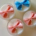 Pink and Blue Bow/ Ribbon Candle, Baby Shower Gift Favor, Soy Candle ...
