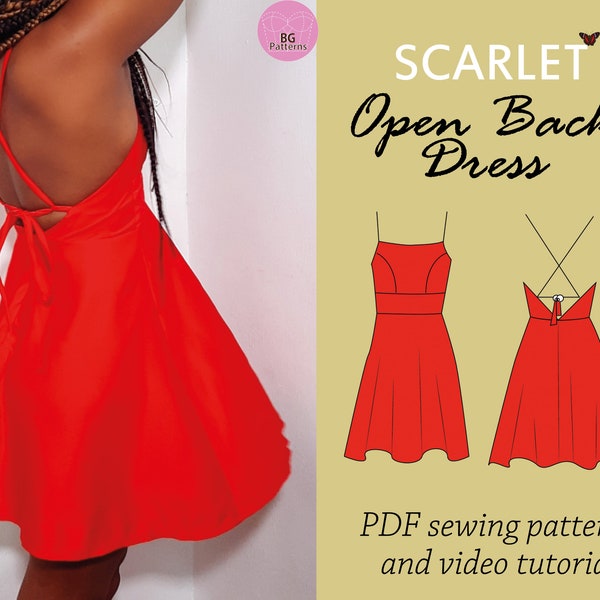 Open Back Dress - Etsy