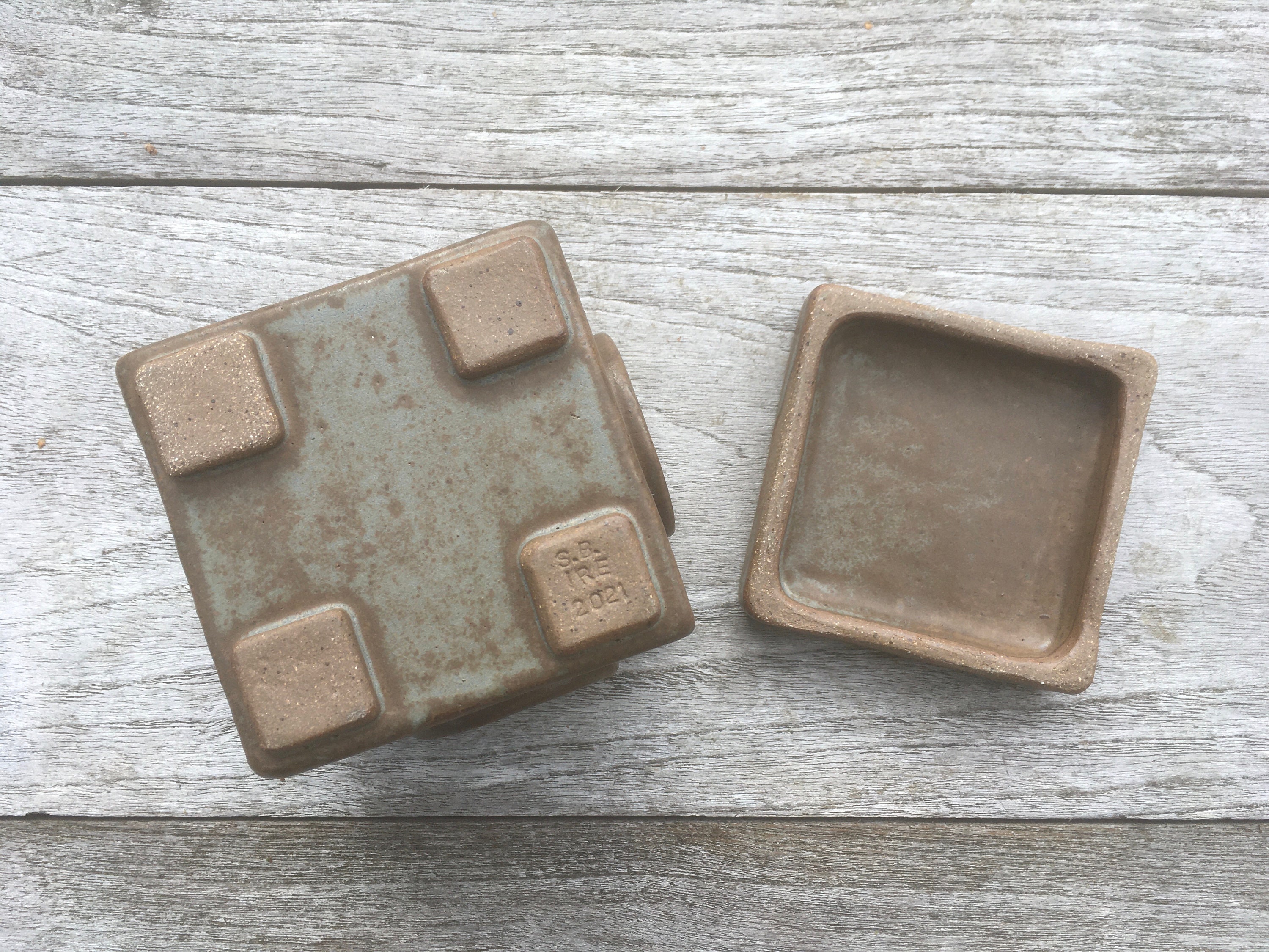 Handmade Lidded Box, Ceramic Trinket Box, Stoneware Box With Lid - Etsy