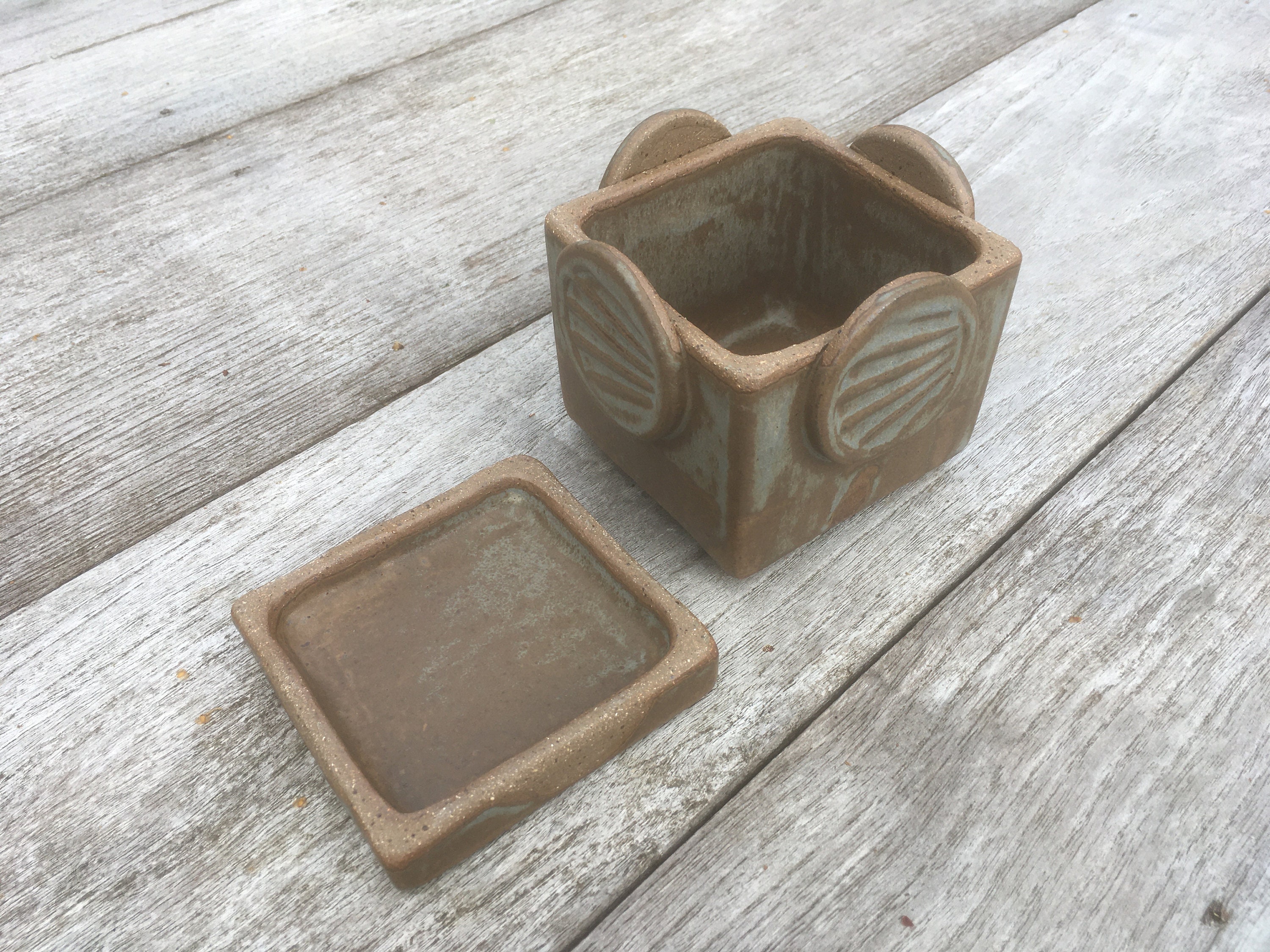 Handmade Lidded Box, Ceramic Trinket Box, Stoneware Box With Lid - Etsy