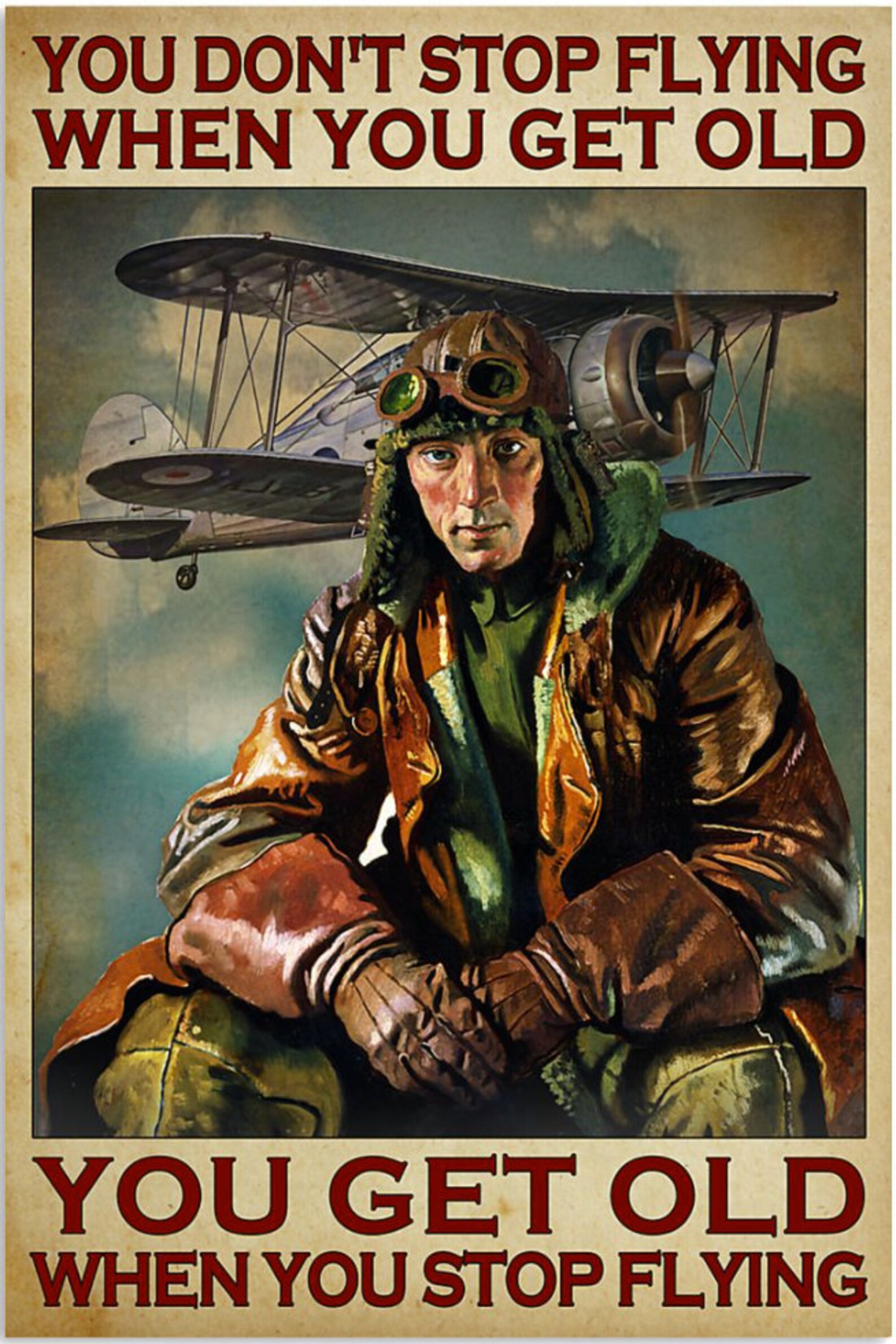 You Don’t Stop Flying When You Get Old You Get Old When You Stop Flying ...