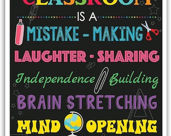 Printable Classroom Poster, Classroom Decor, Teacher Printable, INSTANT ...
