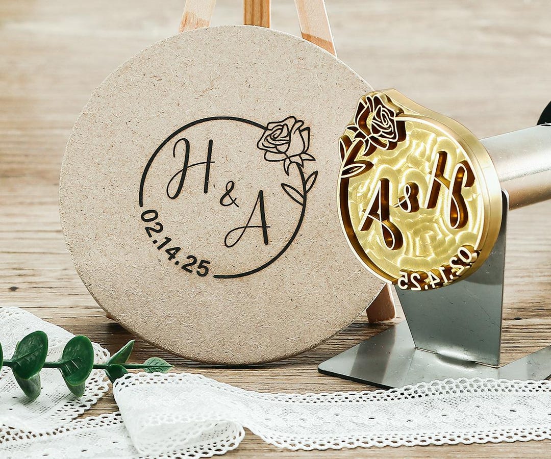 Wood Branding Iron for Wedding,custom Initial and Date, Branding ...