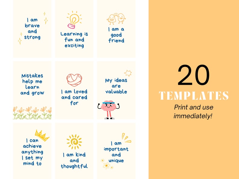 Affirmation Cards for Kids, Affirmation Cards Printable, Daily ...