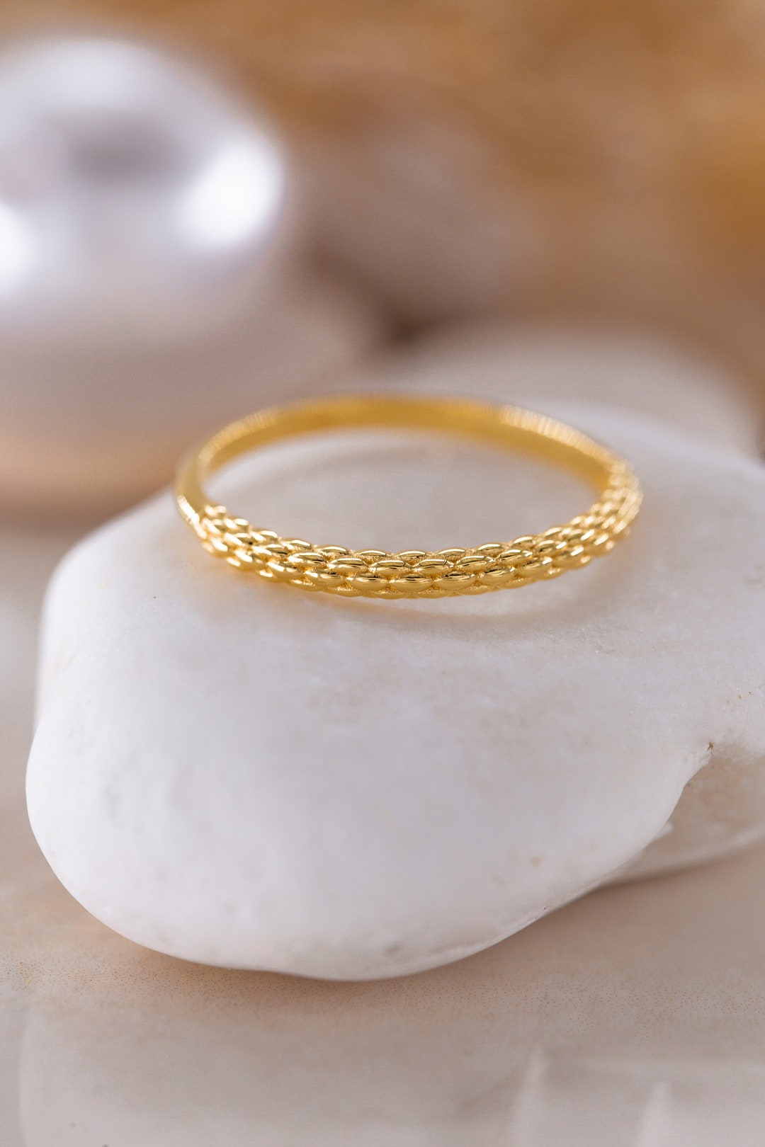 14K Golden Circle Ring, Golden Circle Design Ring, Promise Ring, Golden ...