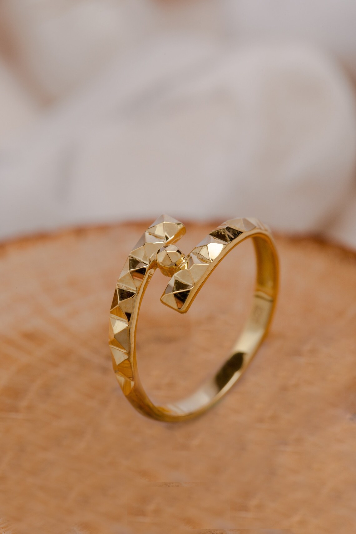 Geometric Rings for Women 14K Gold Ring 925 Sterling Silver - Etsy