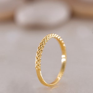 14K Golden Circle Ring, Golden Circle Design Ring, Promise Ring, Golden ...