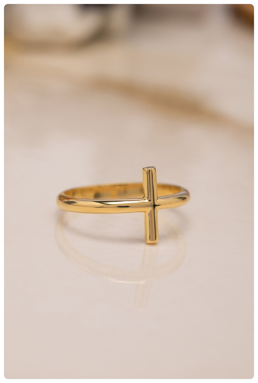 Signet Cross Ring, Sterling Silver Religious Symbol Jewelry, Cross ...