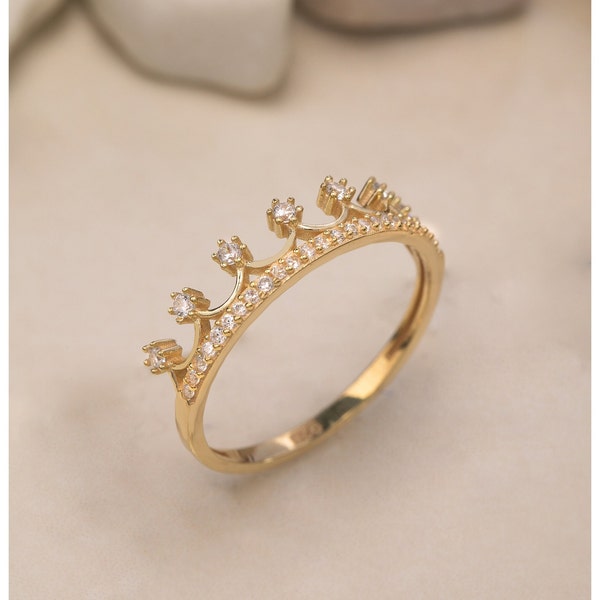 Gold Crown Ring - Etsy
