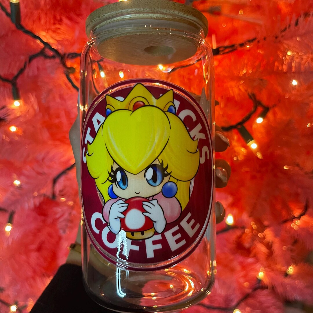 Libbey Glass Cup Super Mario Bros - Etsy