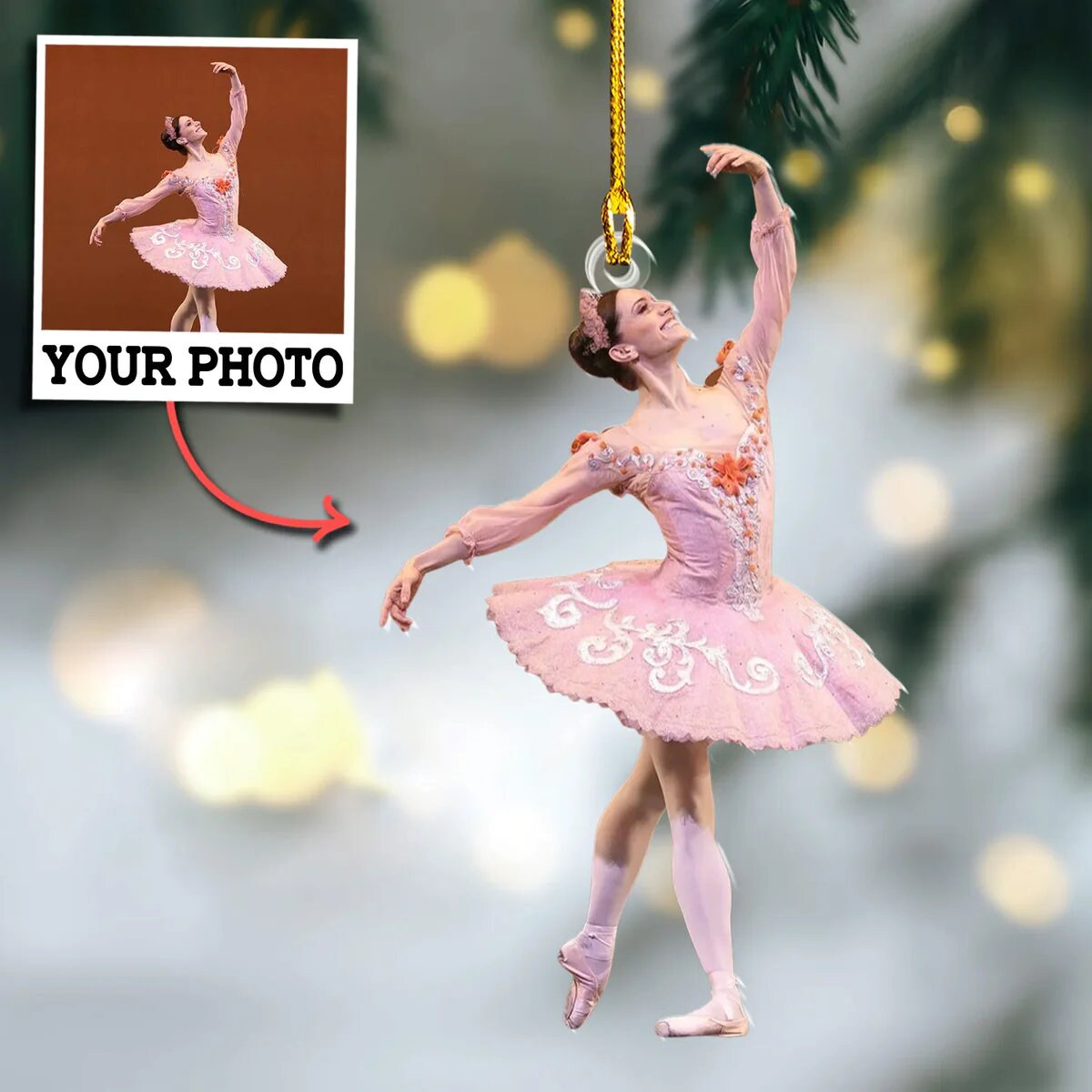 Custom Photo Ballerina Ornament Amputee Ballerina Ornament - Etsy
