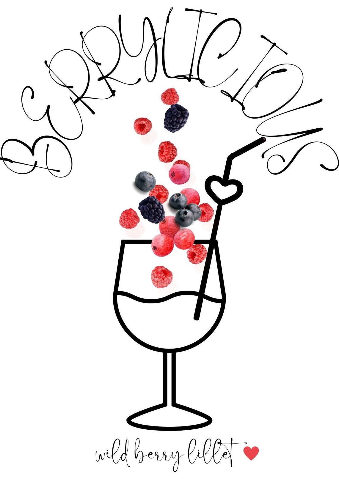 Wildberry Lillet Poster Poster Art Print Digital Art PDF - Etsy