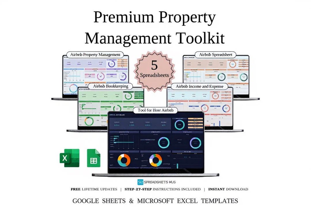 Ultimate Airbnb Host Template Bundle | Google Sheets & Excel | Rental ...