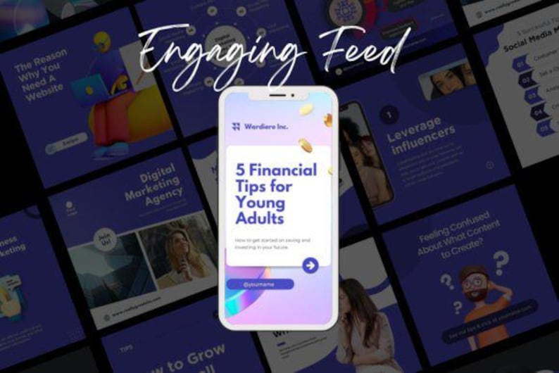 250+ Digital Marketing Canva Templates | Social Media Posts - Etsy