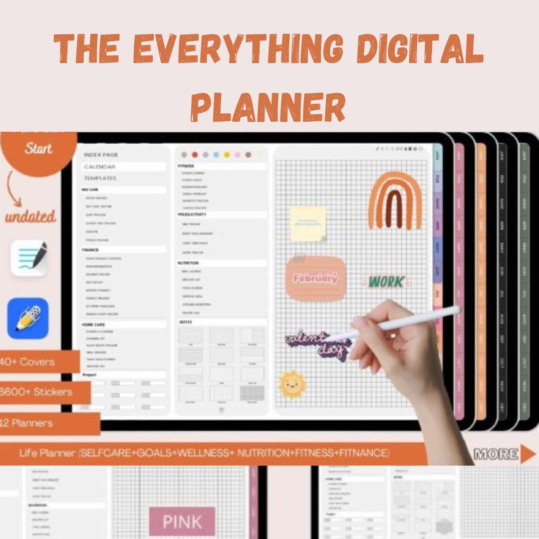 The Everything Digital Planner, Undate Digital Planner, Digital Journal ...