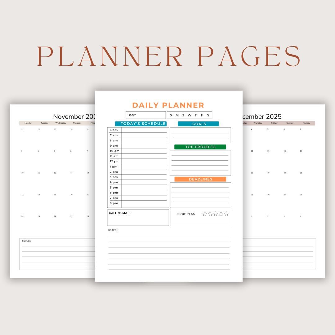 Digital Teacher Planner, 2025-2026, Academic Planner, Lesson Planner ...