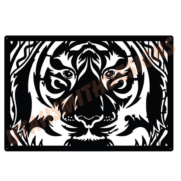 Laser Cut Tiger Head - Etsy