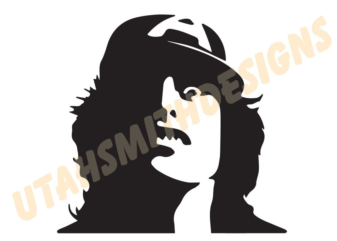Angus Young ACDC Svg Dxf Pdf Jpeg Png Digital File Only for Laser and ...