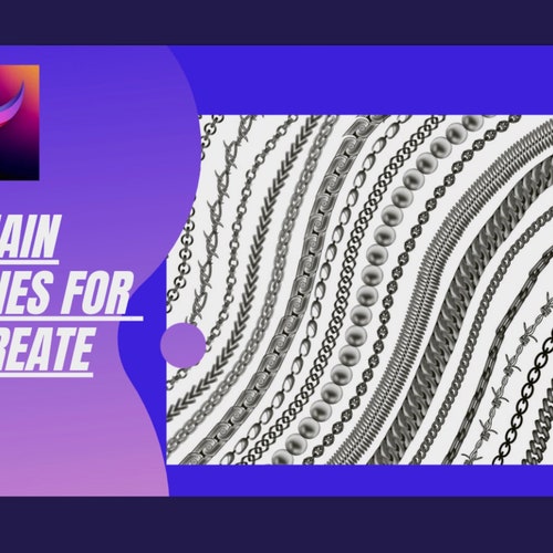 20 CHAIN BRUSHES for PROCREATE - Etsy