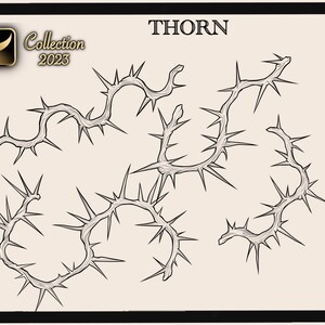 41 CHAIN & THORN BRUSH for Procreate / Clip Studio Paint/ Photoshop - Etsy
