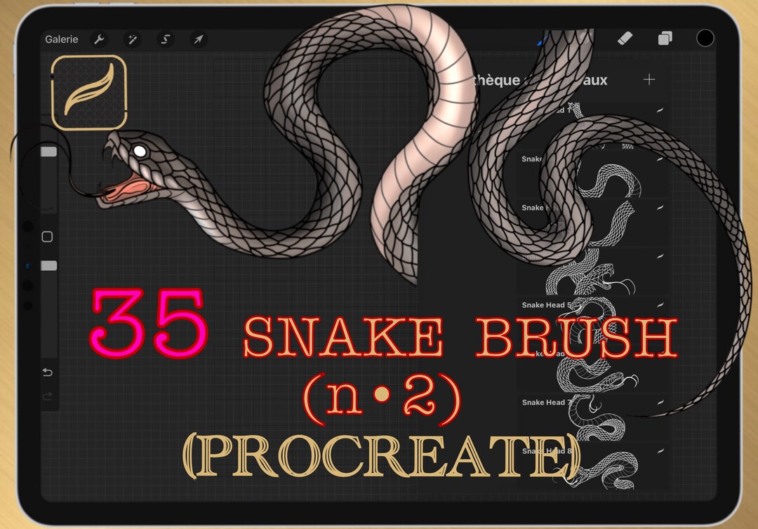 35 SNAKE PUZZLE Brushes for Procreate - Etsy