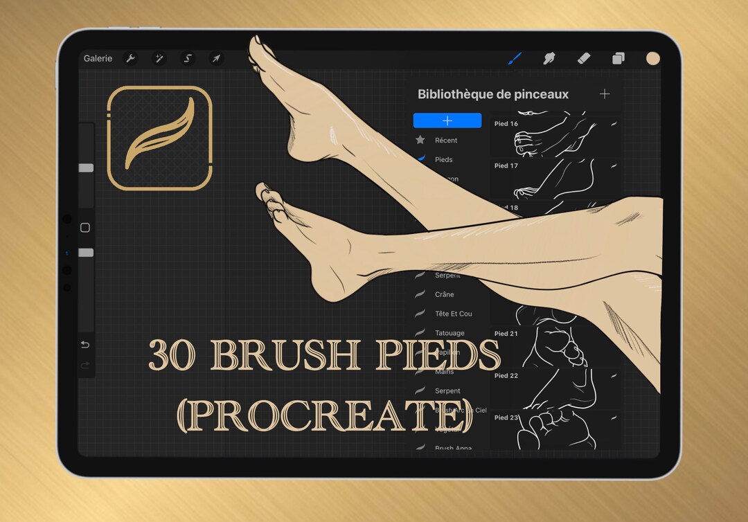 30 Feet Brushes for Procreate - Etsy Australia