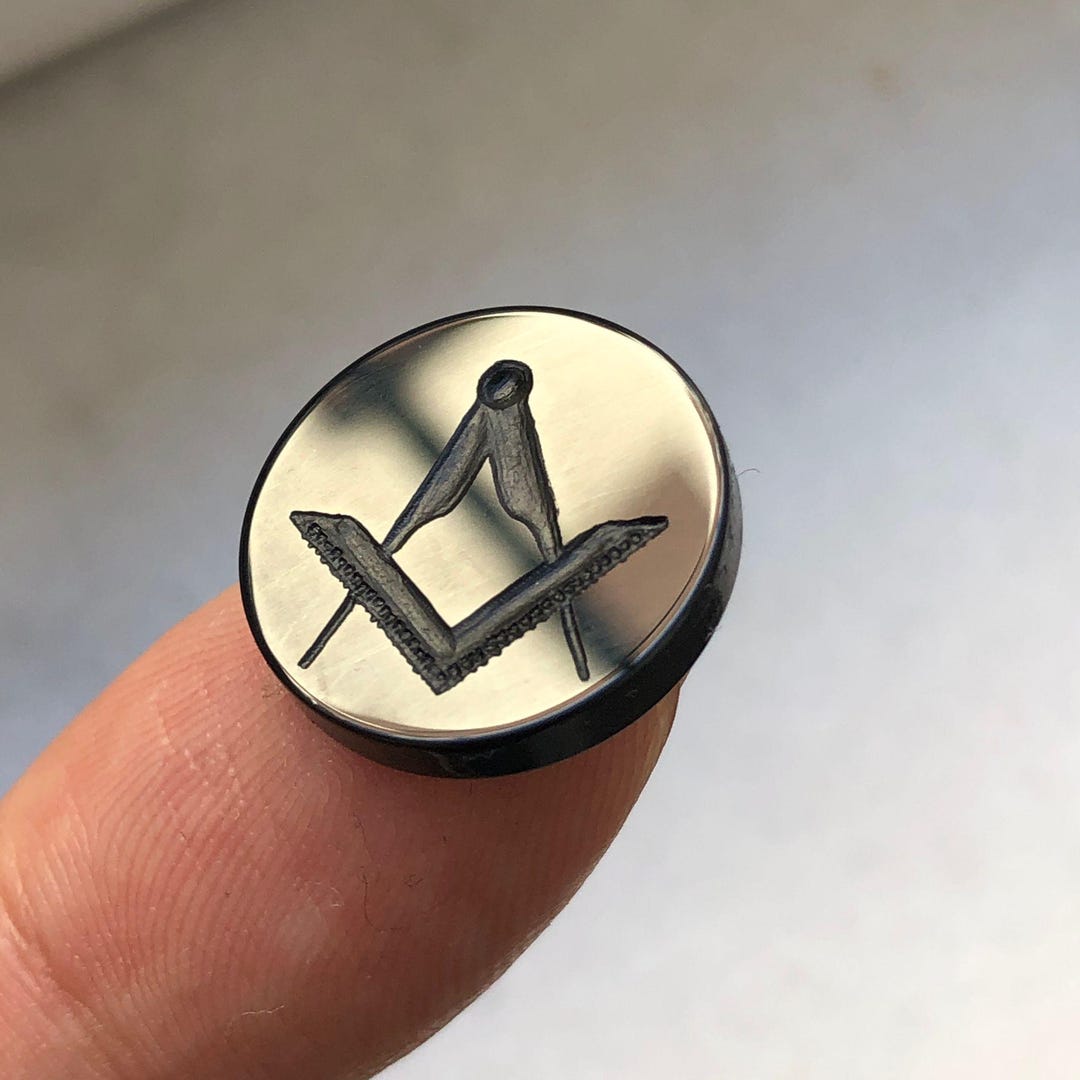 Custom Mason Intaglio Gemstone , Carving Natural Gemstone, Masonic ...
