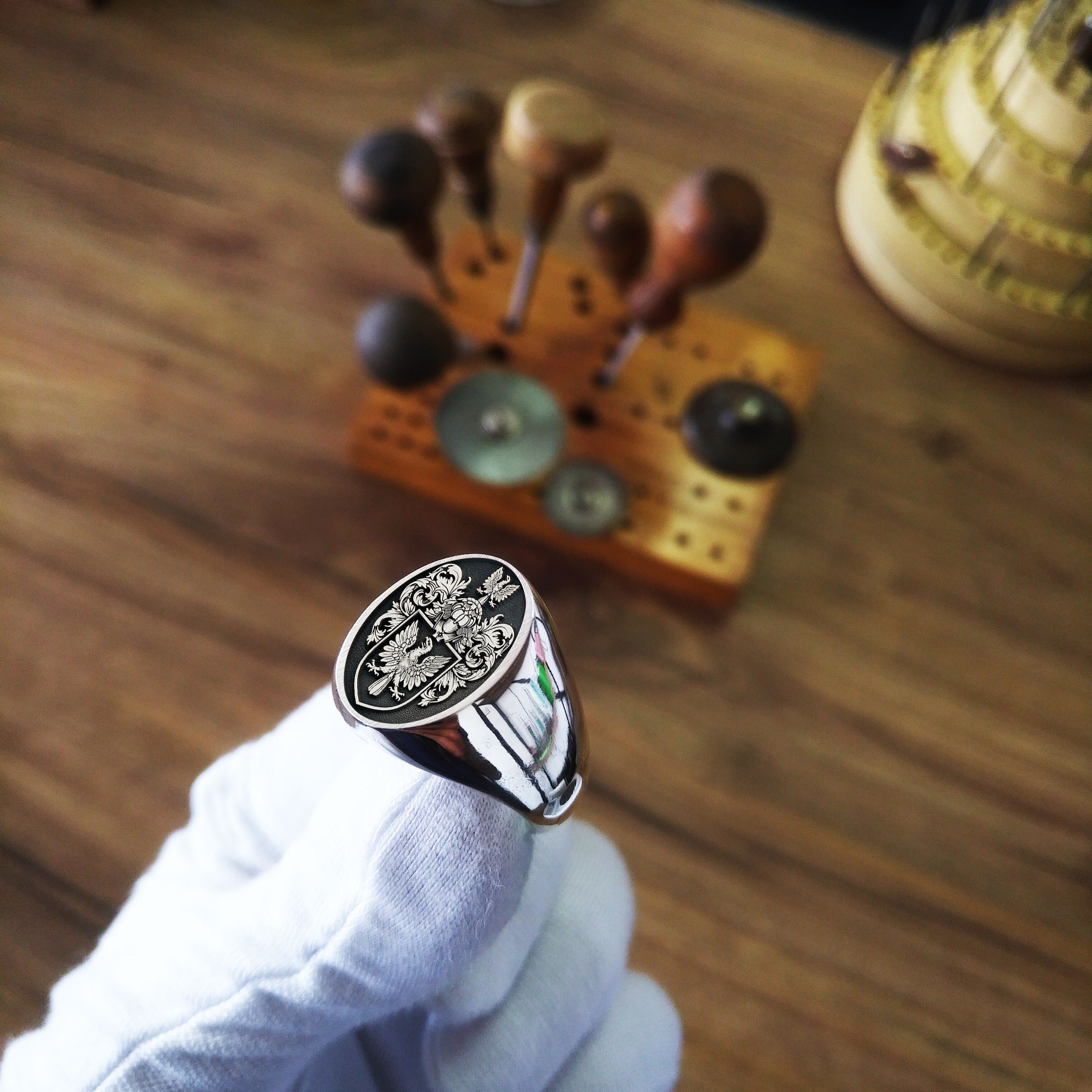 Oval Coat of Arms Ring Family Crest Rings Intaglio Ring - Etsy