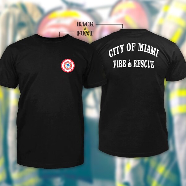 Miami Firefighter Shirt - Etsy