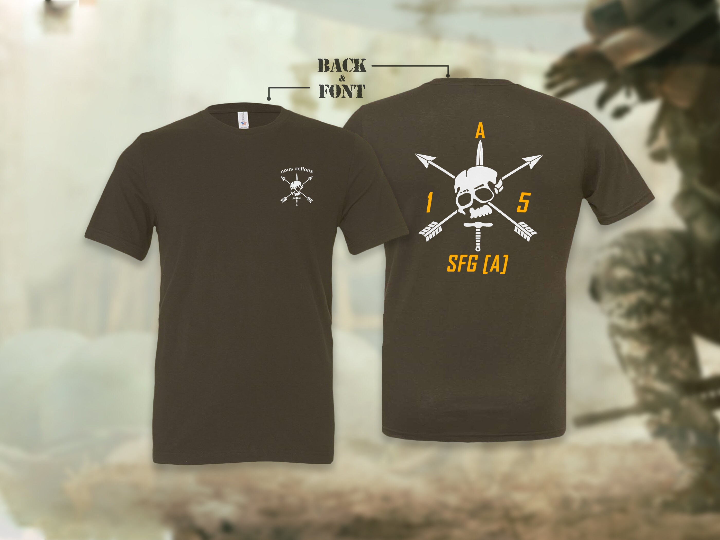5th Special Forces Group SFGA Nous Defions T-shirt Men's - Etsy
