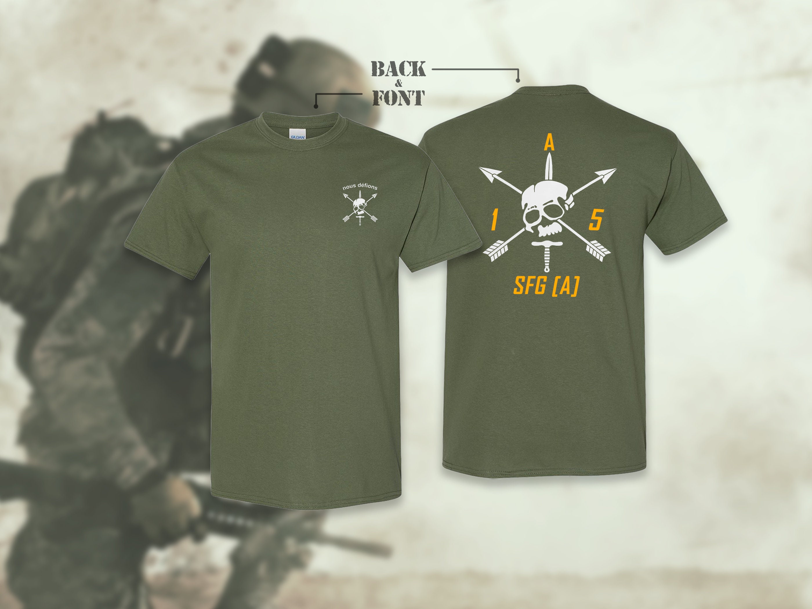 5th Special Forces Group SFGA Nous Defions T-shirt Men's - Etsy