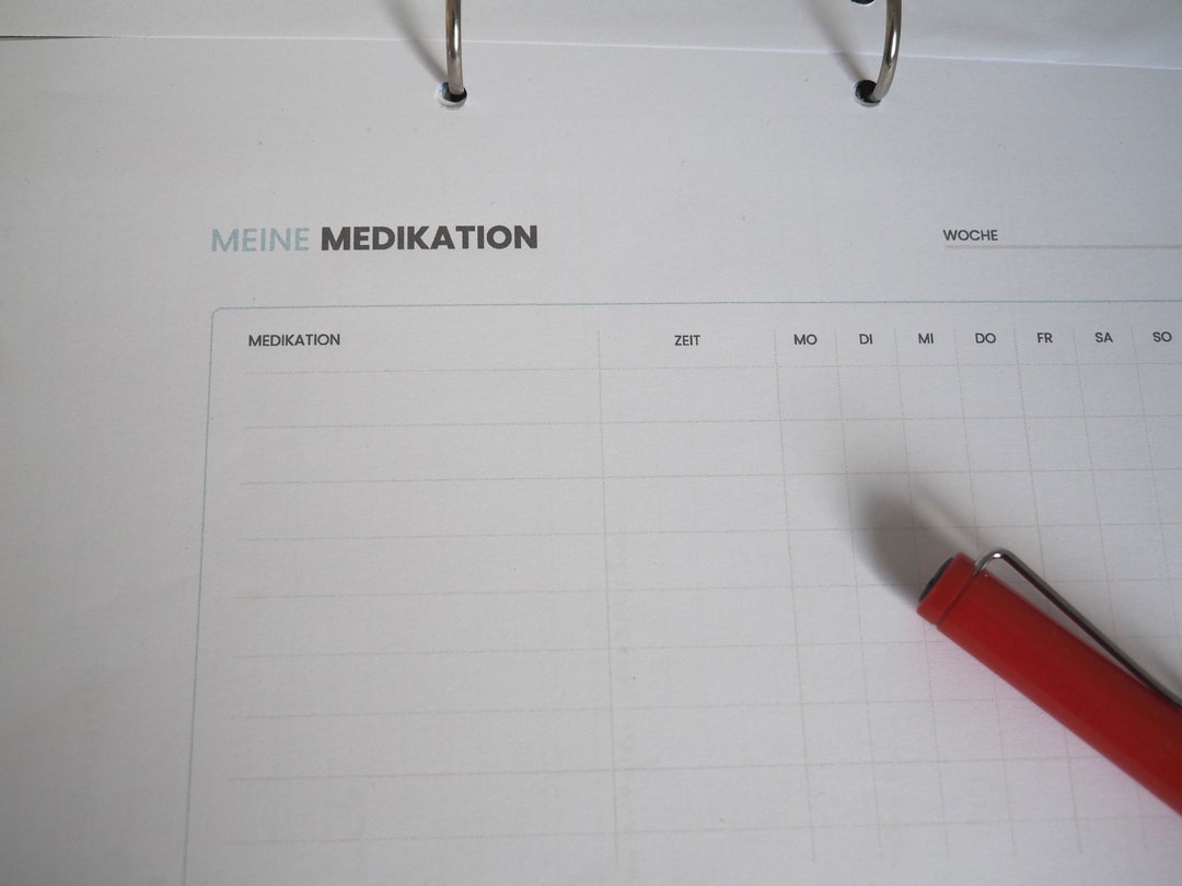MEDICATION PLAN Your Practical List for a Better Overview of Your ...