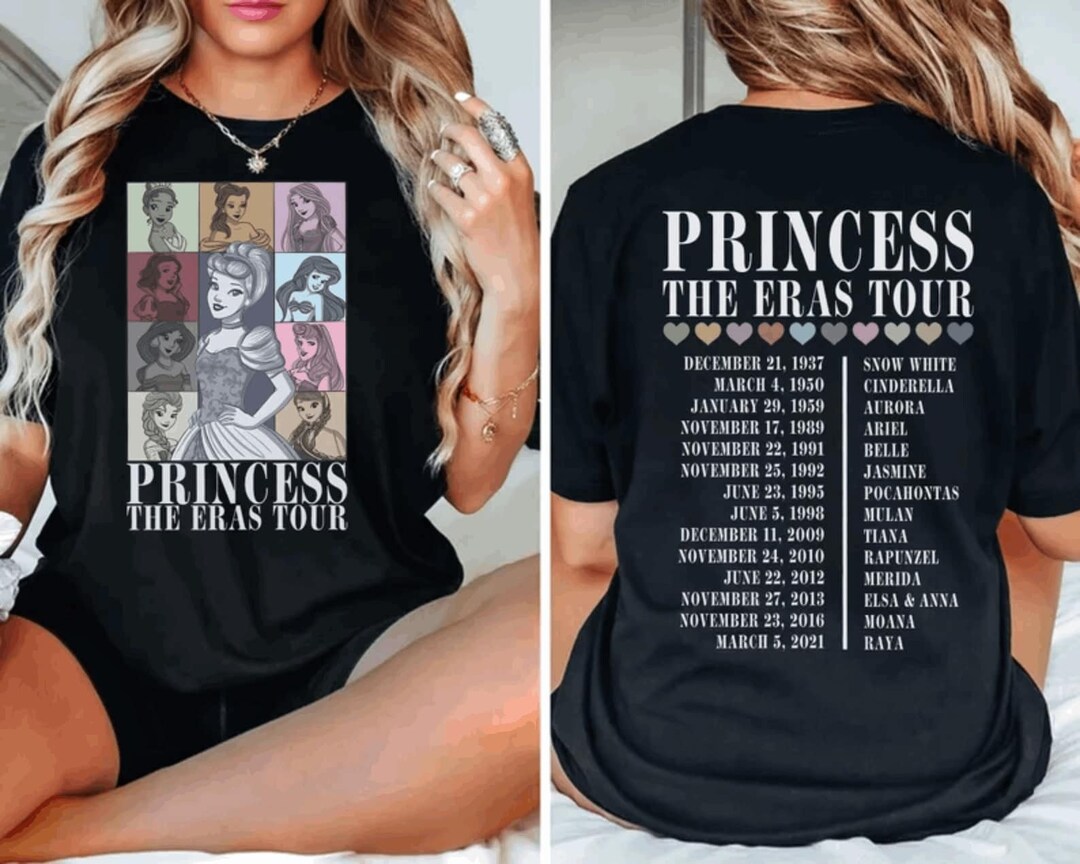 Princess Eras Tour Shirt Disney Princess Tour Disney - Etsy