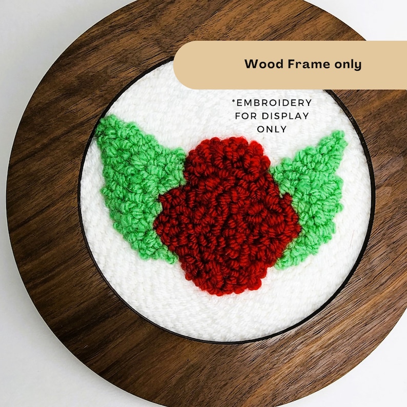 Walnut Wood Round Embroidery Frame Holder Cross Stitch Frame for ...