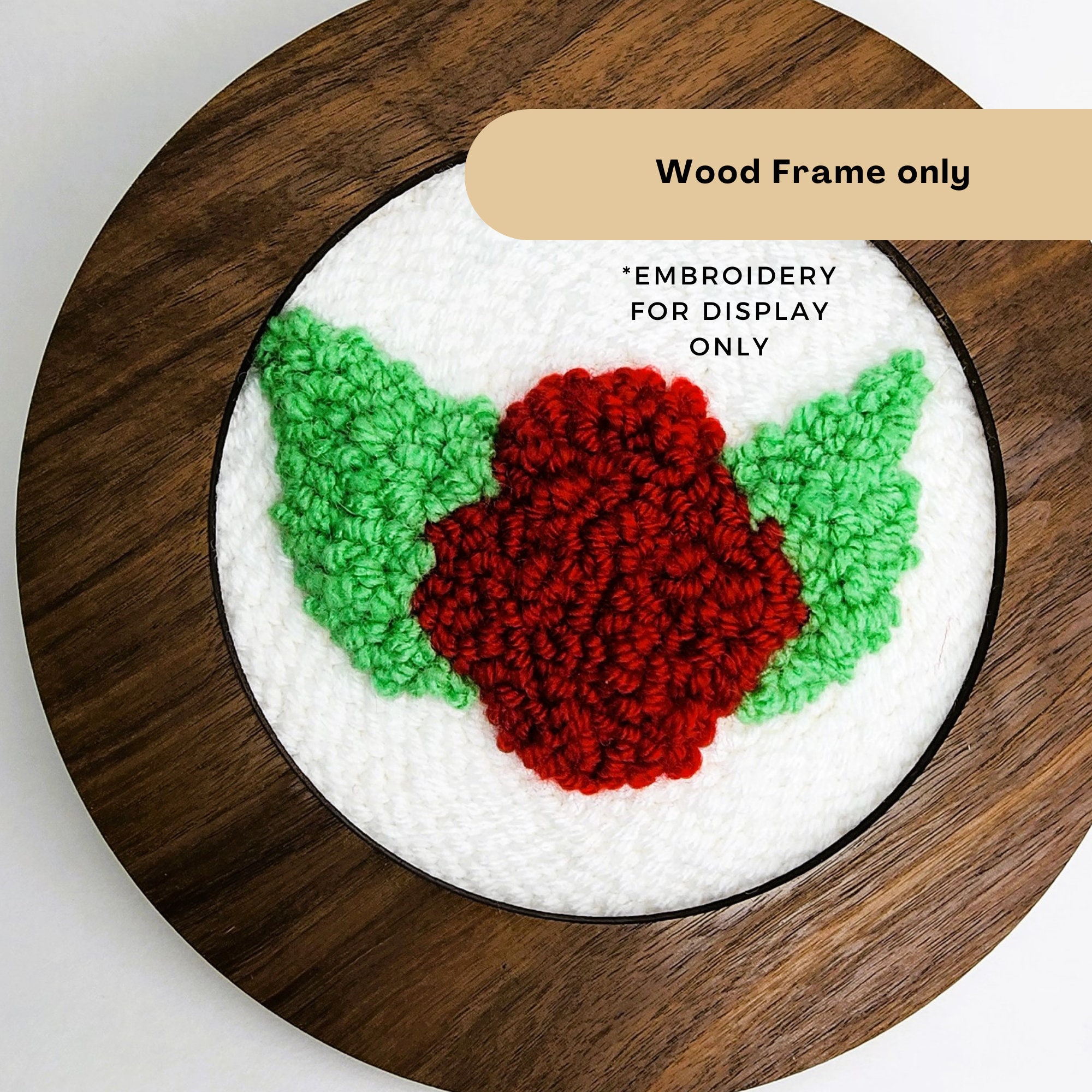 Walnut Wood Round Embroidery Frame Holder Cross Stitch Frame for ...