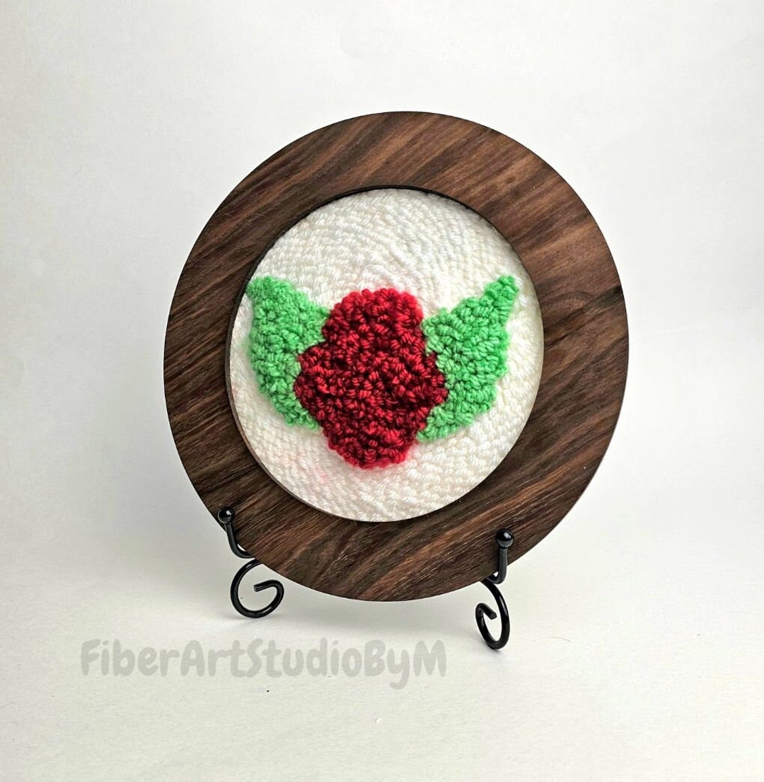Walnut Wood Round Embroidery Frame Holder Cross Stitch Frame for ...