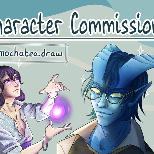 Character Art Commission Digital Art Design of Your Original - Etsy