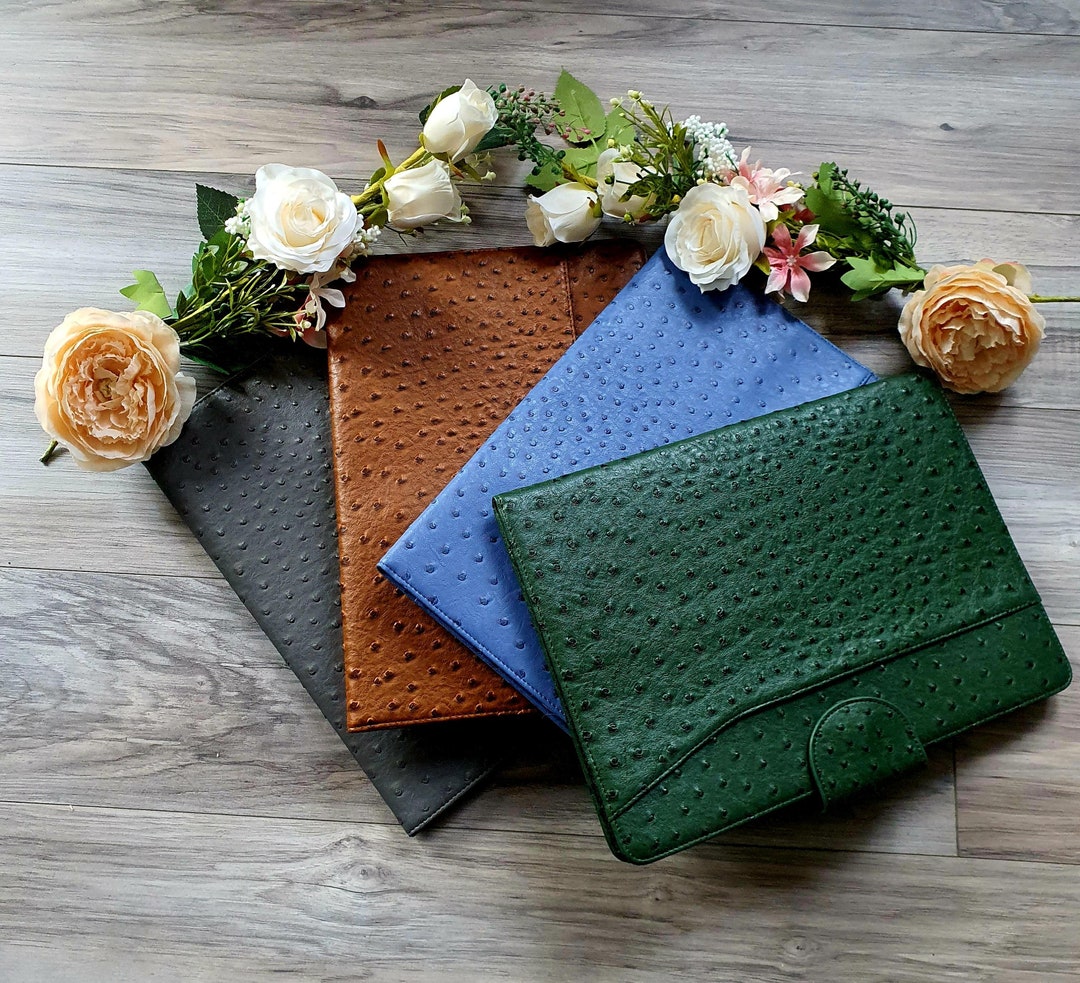 Ostrich Notebook Sleeve Case Portfolio Mac Book Air Pro 13.3 Inch iPad ...