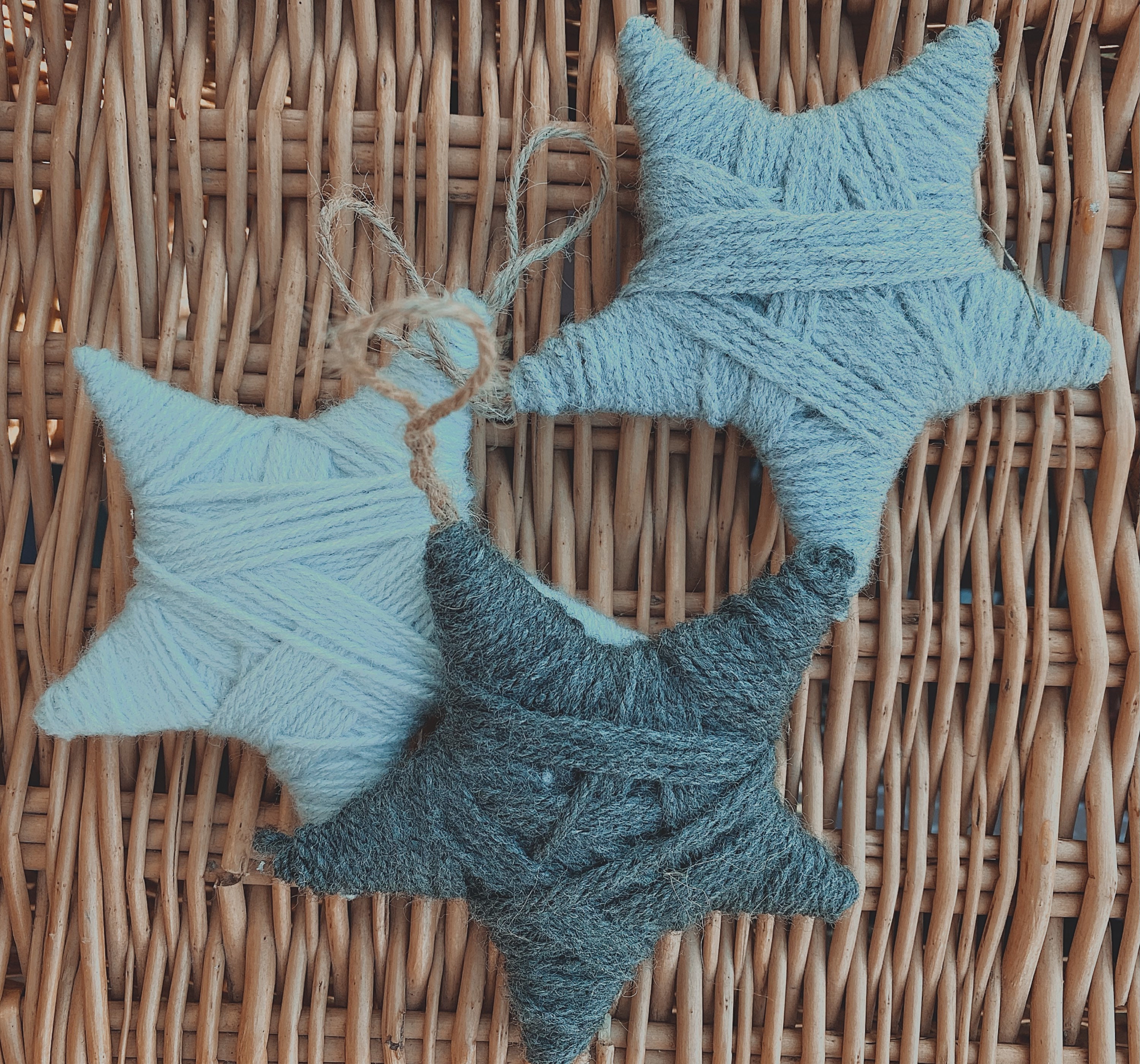 Woollen Star Decorations - Etsy UK