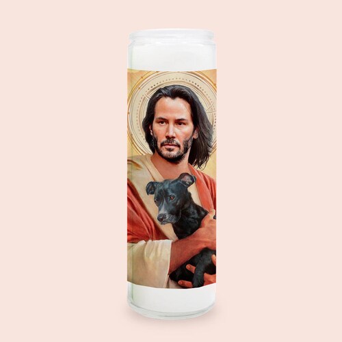 Saint Keanu Reeves Prayer Candle - Etsy Singapore