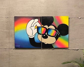 Mickey Mouse Spray Paint - Etsy UK
