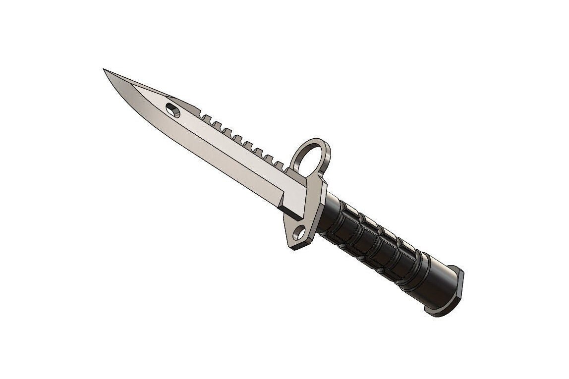 M9 Bayonet | 3D CAD Model Only (*.stl) | Inspired by CS:GO Knife Model ...