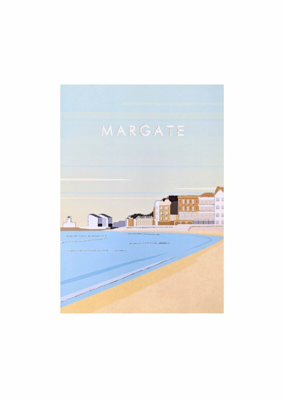 Margate Glitter A4 Poster Print - Etsy
