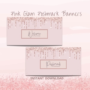 Poshmark Banner Poshmark Pink Glam Header Poshmark Closet Banner Sign ...