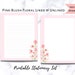 Pink Blush Floral Printable Stationery Set Printable Lined and Unlined ...