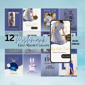 Poshmark Show Cover Images Navy Posh Show Covers Poshmark Live Show ...