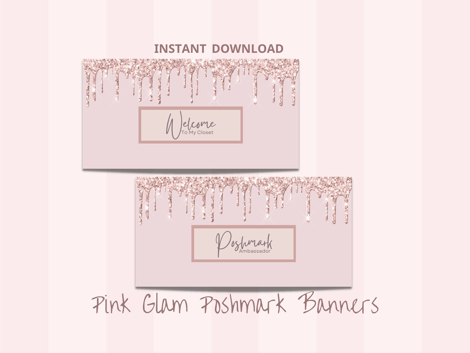 Poshmark Banner Poshmark Pink Glam Header Poshmark Closet Banner Sign ...